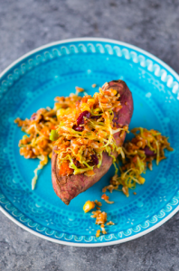 LOADED SWEET POTATO BOATS | Green Monday